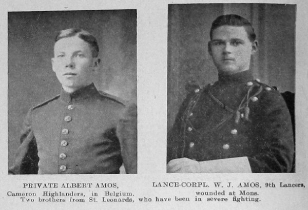 Amos, Albert - WW1 Roll Of Honour