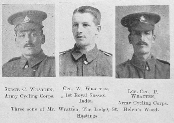 Wratten, C - WW1 Roll Of Honour