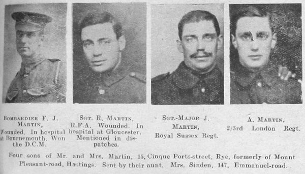 Martin, R - WW1 Roll Of Honour