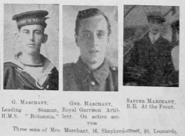 Marchant, Unknown First Name - WW1 Roll Of Honour