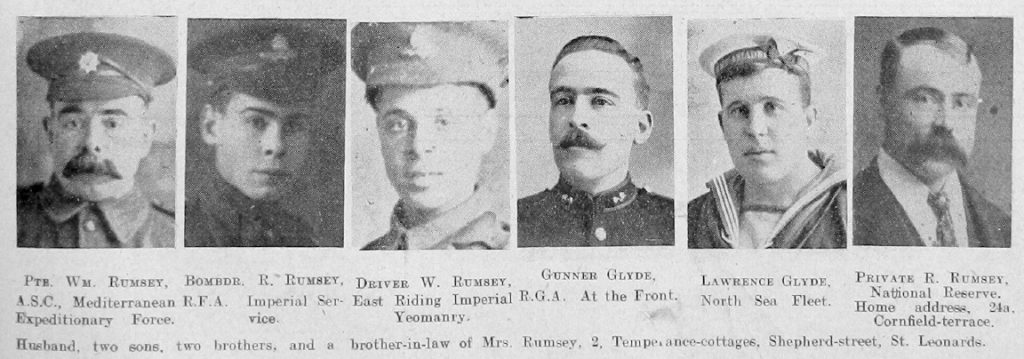 Rumsey, R - WW1 Roll Of Honour
