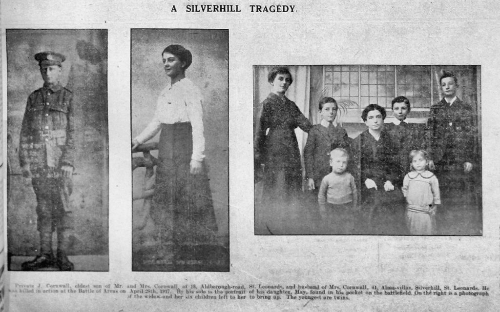 Cornwall, John - WW1 Roll Of Honour