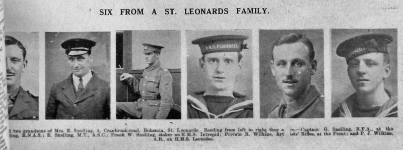 Snelling, George - WW1 Roll Of Honour