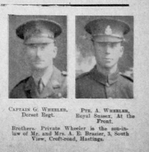 Wheeler, George - WW1 Roll Of Honour