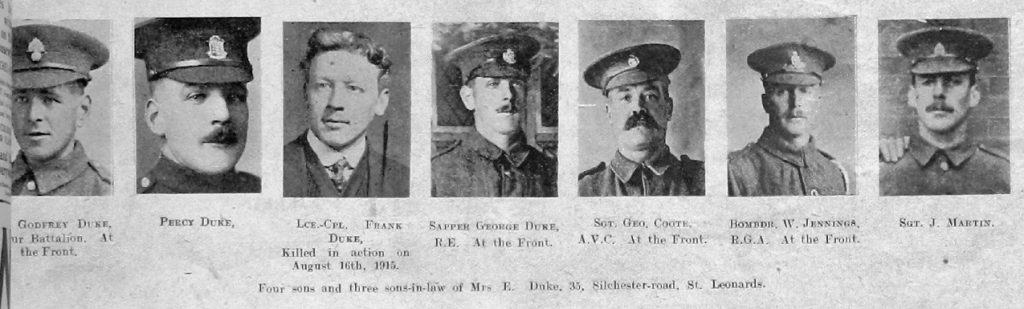 Coote, George - WW1 Roll Of Honour